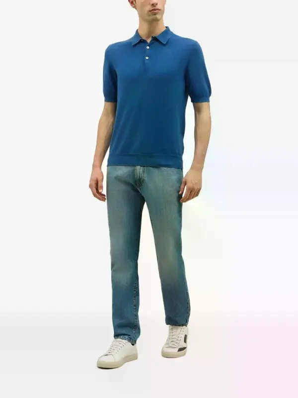 Boglioli Cotton Short-sleeve Polo Shirt