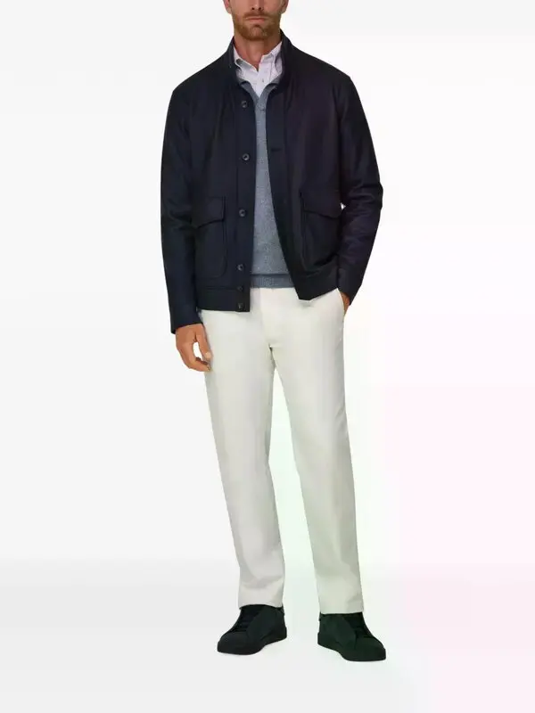 Boggi Milano Bomber In Wool