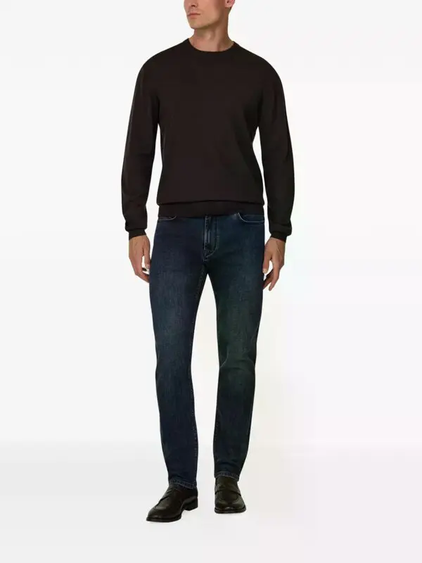Boggi Milano Jeans In Stretch Black Denim
