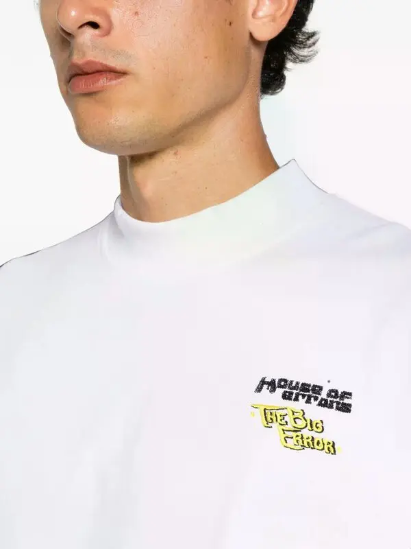 HOUSE OF ERRORS Graphic-print High-neck T-shirt