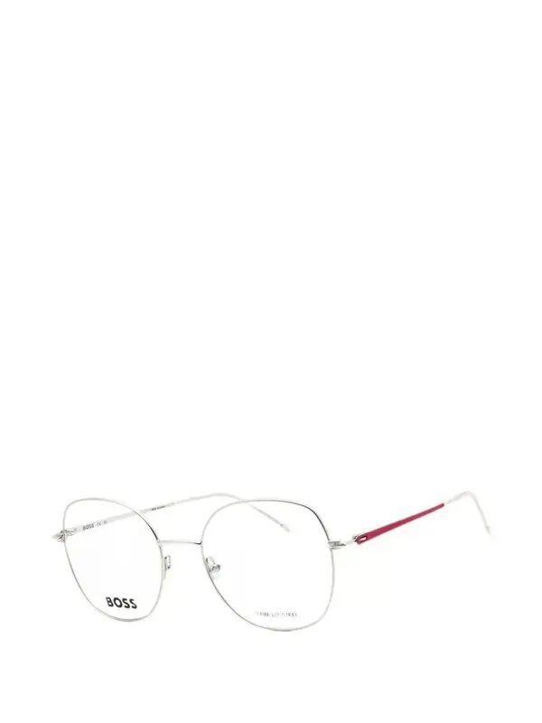 BOSS Geometric-frame Glasses - Silver