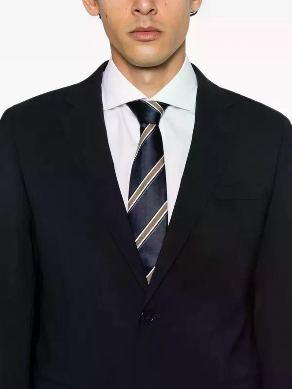 MANUEL RITZ Single-breasted Notched-lapels Jacket - Blue