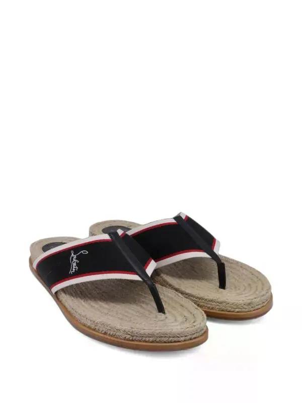 CHRISTIAN LOUBOUTIN Hot Flip Jute Sandals
