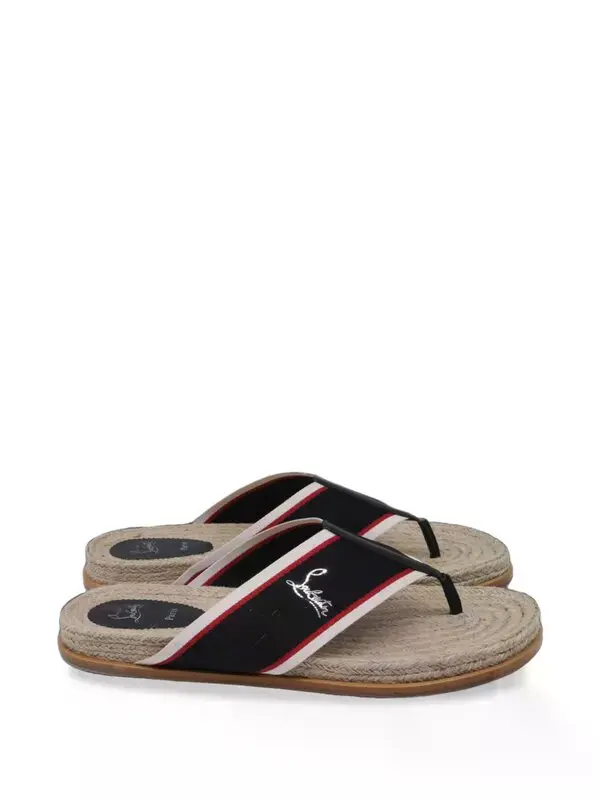 CHRISTIAN LOUBOUTIN Hot Flip Jute Sandals
