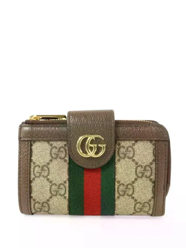 Gucci Ophidia Gg Supreme Bifold Wallet - Neutrals