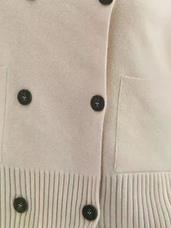 Alpha Studio Double-breasted Knitted Cardigan