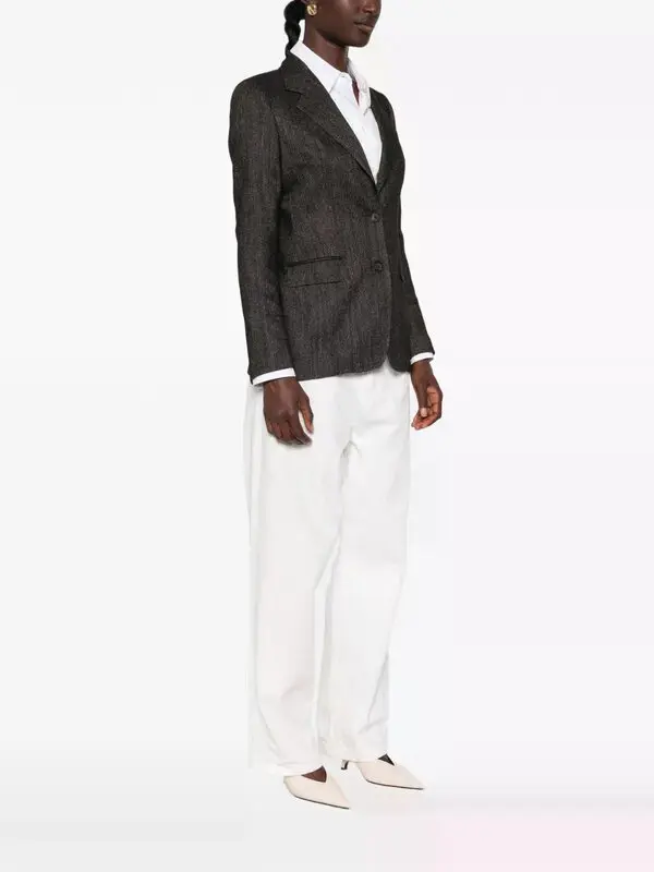 Tagliatore Herringbone-pattern Single-breasted Jacket