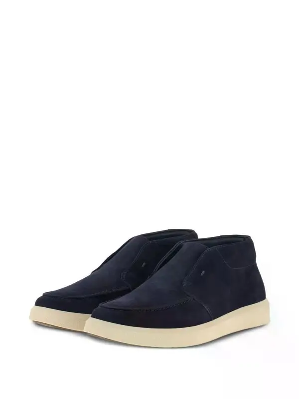 Boggi Milano Cirrus Suede Ankle Boots - Blue