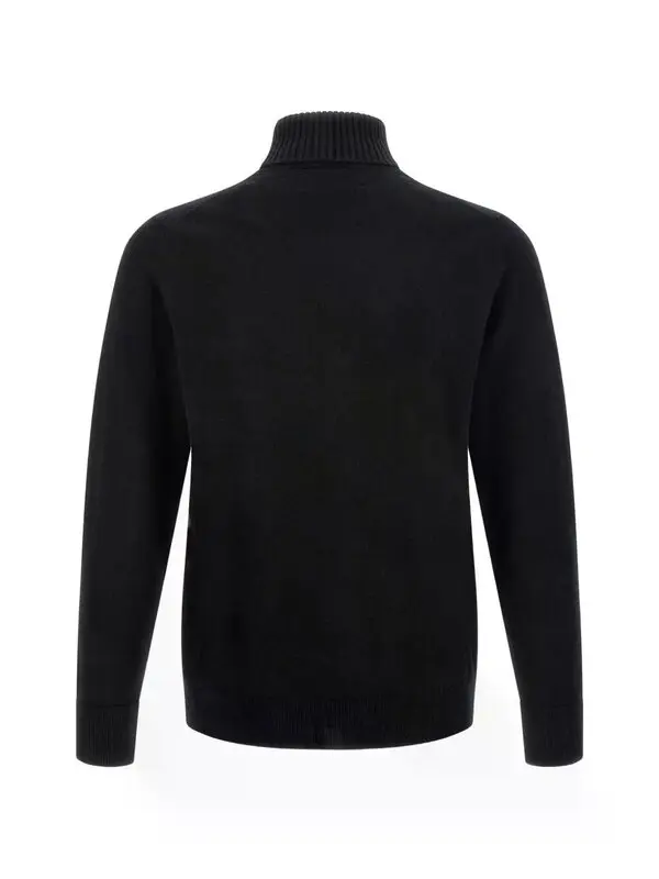 BALLANTYNE Diamond Intarsia Turtleneck Sweater