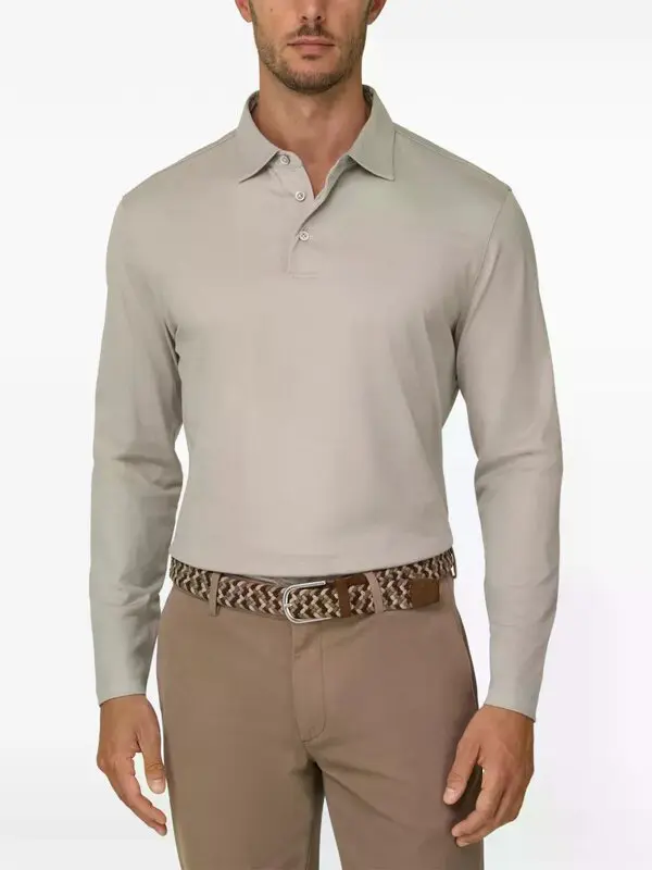 Boggi Milano Polo In Cotton And Silk Jersey