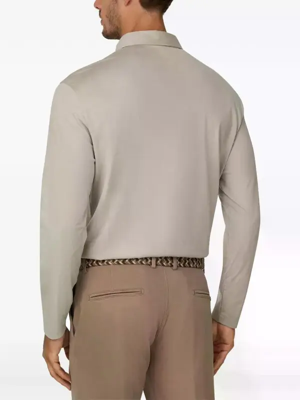 Boggi Milano Polo In Cotton And Silk Jersey