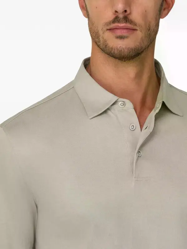 Boggi Milano Polo In Cotton And Silk Jersey