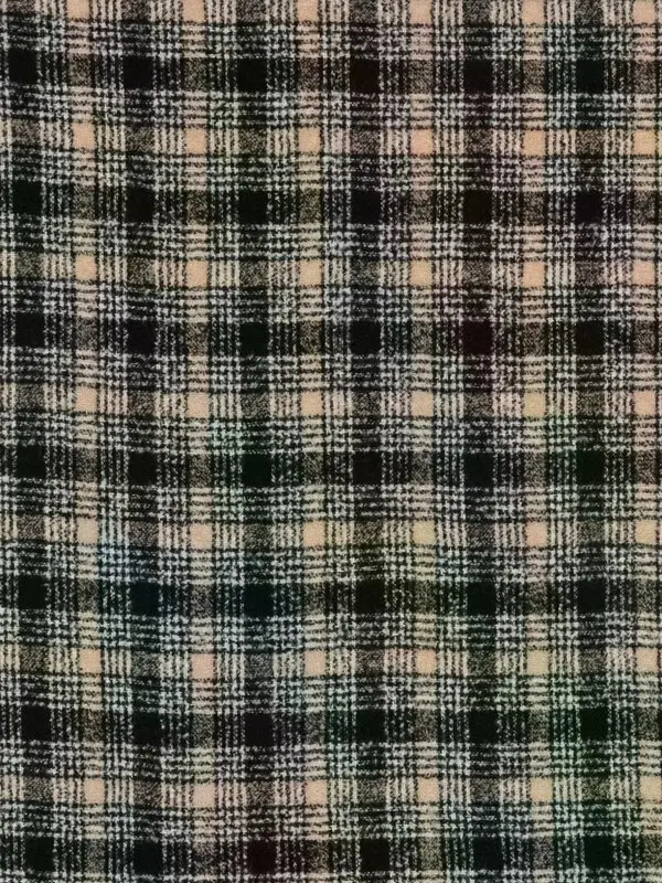 Destin Check-pattern Frayed Scarf