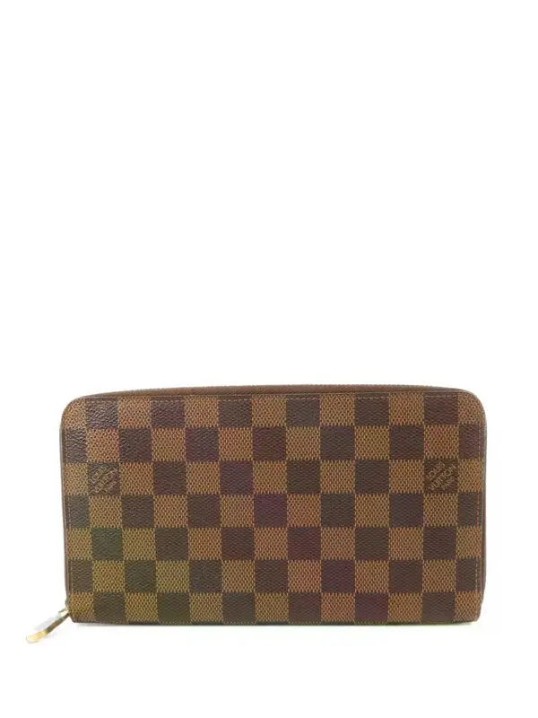 LOUIS VUITTON Damier Ebene Zippy Long Wallet