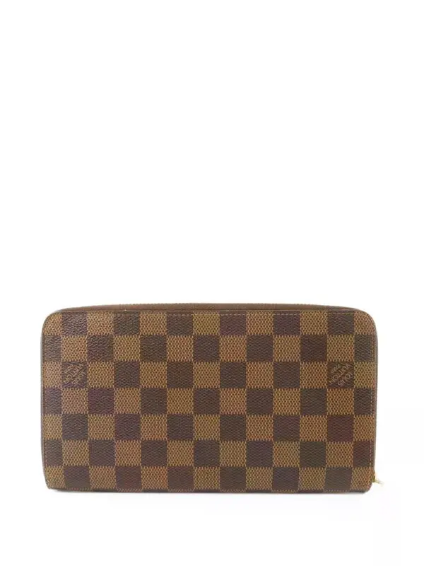 LOUIS VUITTON Damier Ebene Zippy Long Wallet