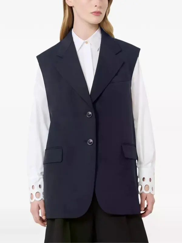 Max Mara Sleeveless Wool Waistcoat