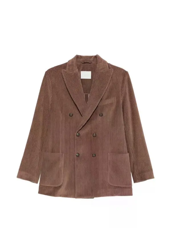 CIRCOLO 1901 Double-breasted Corduroy Jacket - Brown
