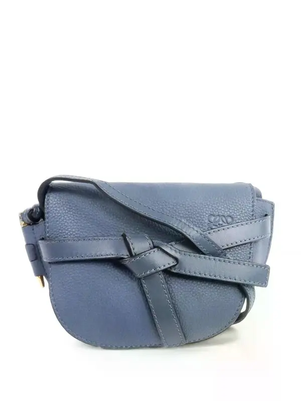 Loewe Mini Gate Shoulder Bag - Blue