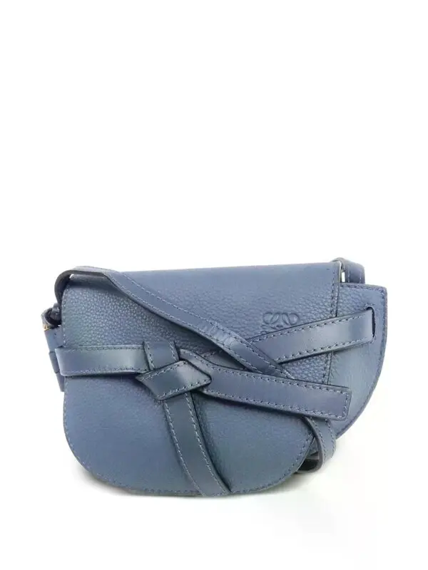 Loewe Mini Gate Shoulder Bag - Blue