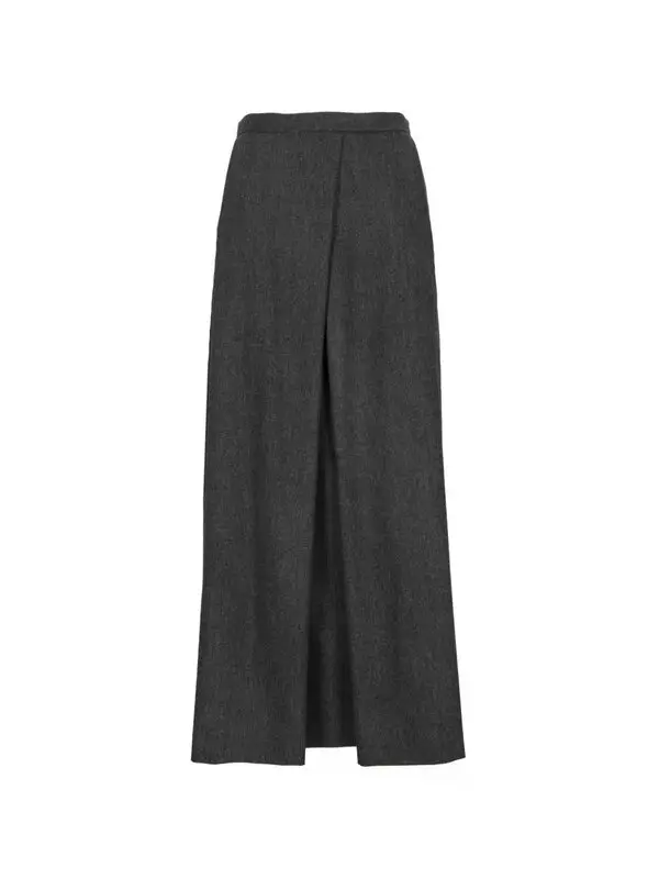 Emporio Armani Pleated Maxi Skirt - Grey