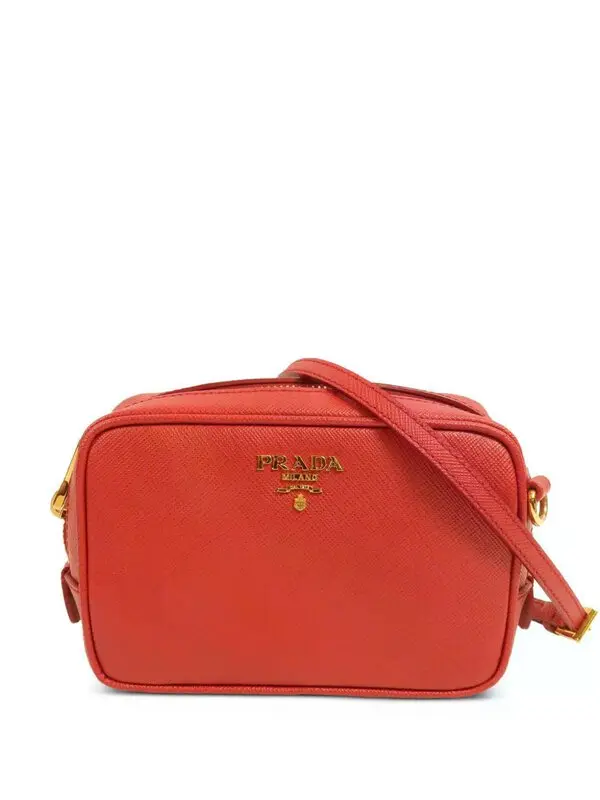 Prada Saffiano Leather Mini Bag - Red
