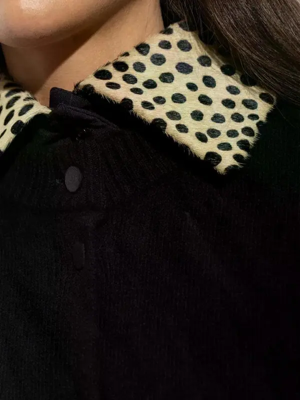 RÓHE Animal-print Collar Cardigan