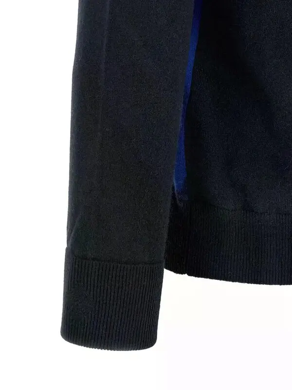 BALLANTYNE Diamond-intarsia V-neck Sweater