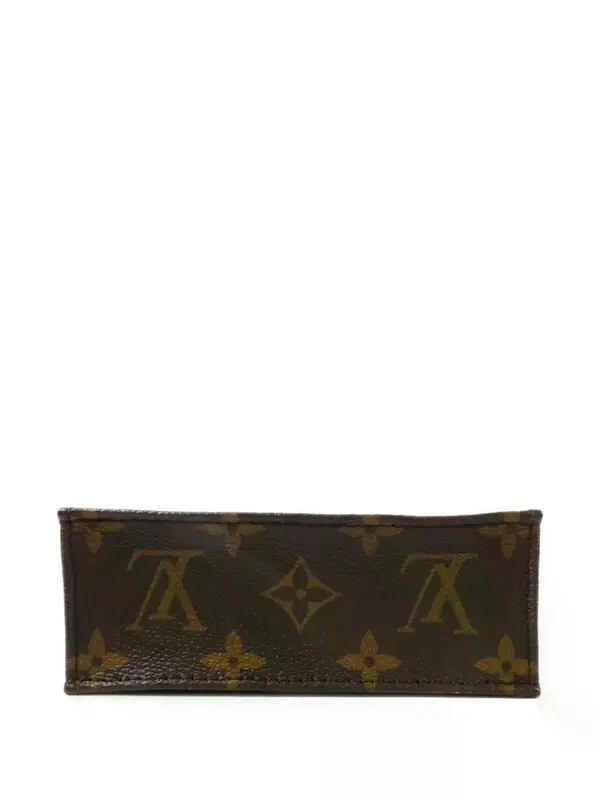 LOUIS VUITTON Petit Sac Plat Monogram Canvas Tote Bag