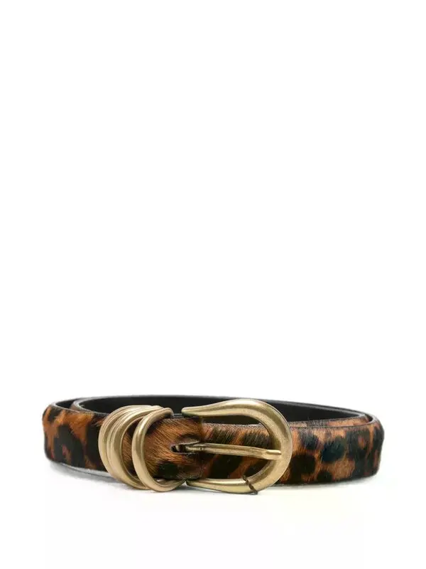 ALBERTO LUTI Leopard-print Belt