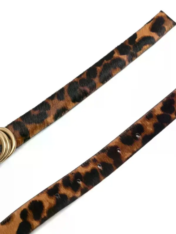ALBERTO LUTI Leopard-print Belt