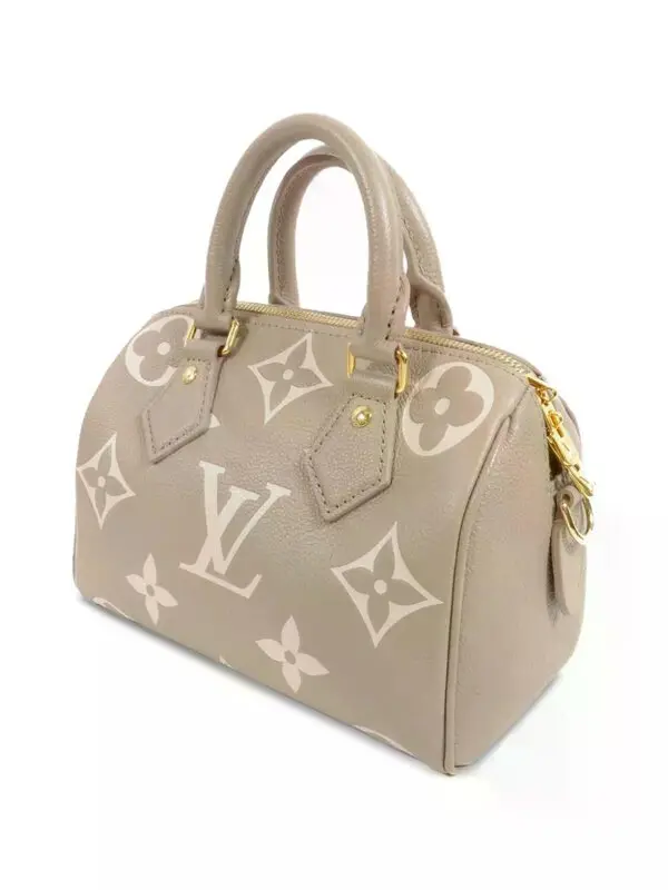 LOUIS VUITTON 20 Speedy Bandoulière Monogram Empreinte Handbag - Neutrals