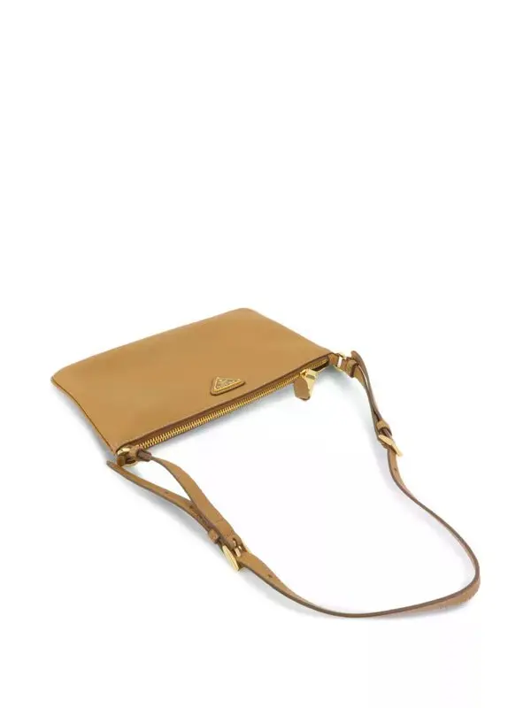 Prada Enamel Triangle Logo Shoulder Bag