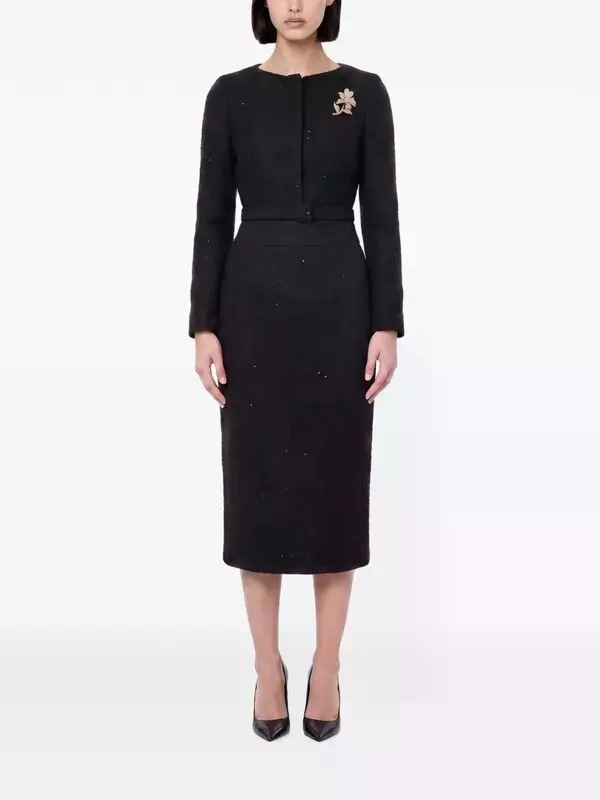 Roland Mouret Sequin-embellished Pencil Skirt
