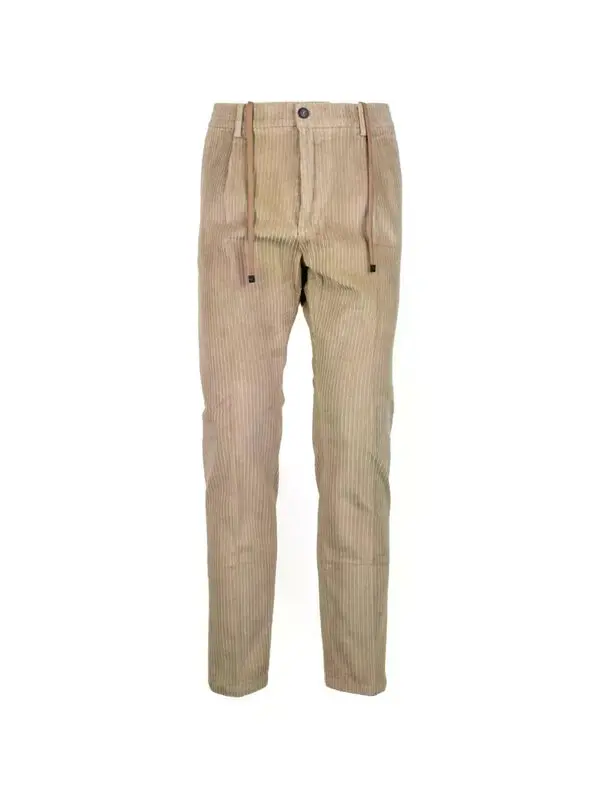 CRUNA Corduroy Drawstring-waist Trousers