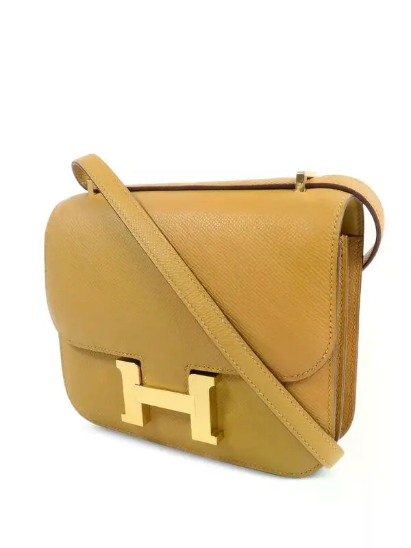 Hermès Mini Constance Epsom Leather Shoulder Bag - Neutrals