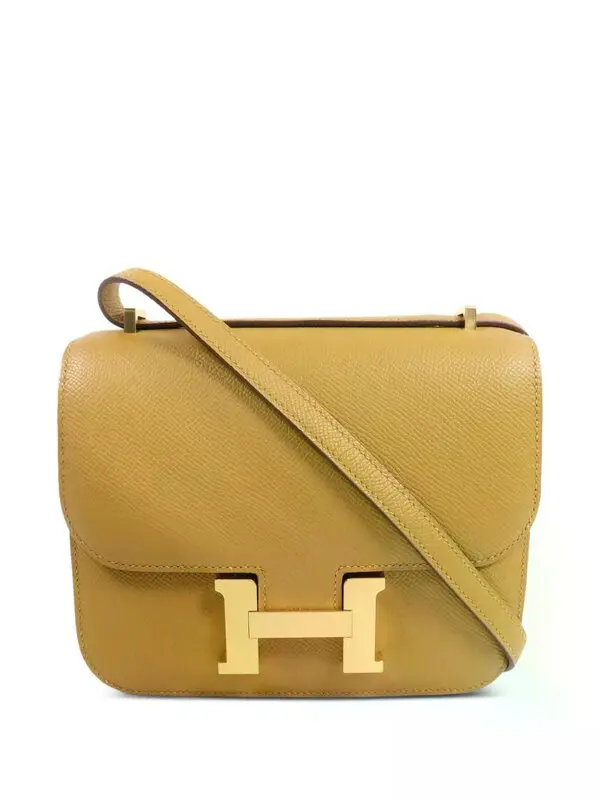 Hermès Mini Constance Epsom Leather Shoulder Bag - Neutrals