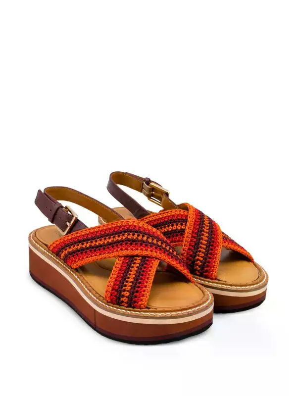 Clergerie Woven Platform Sandals