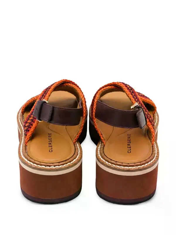 Clergerie Woven Platform Sandals
