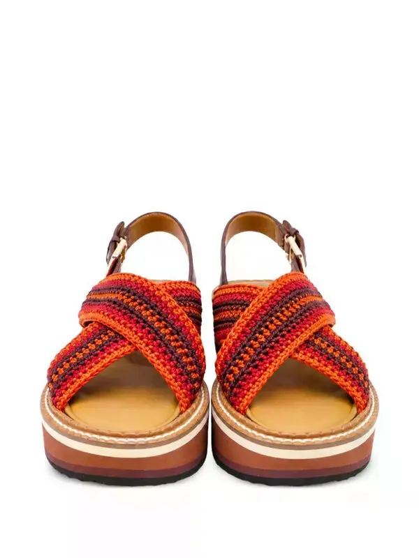 Clergerie Woven Platform Sandals