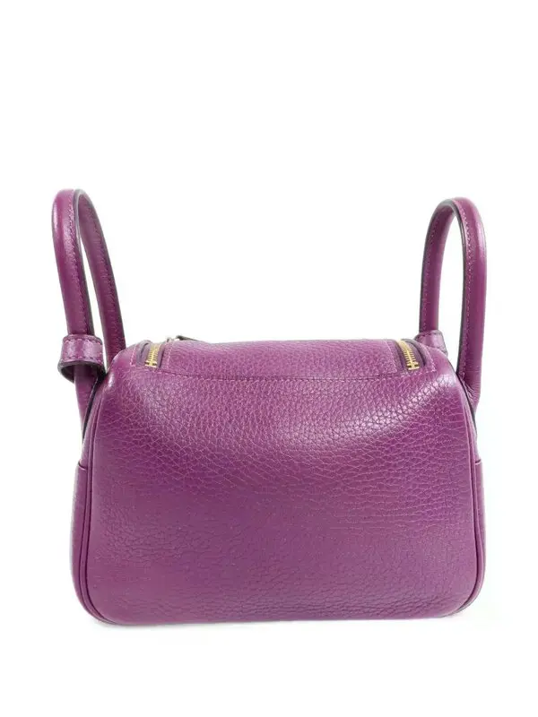 Hermès Mini Lindy Shoulder Bag - Purple