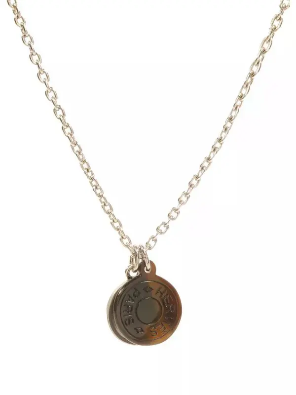 Hermès Carrousel Pendant Necklace - Silver