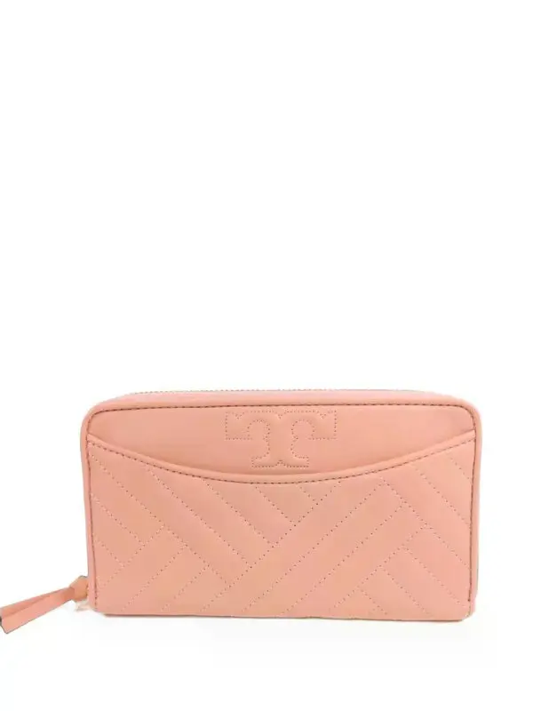 Tory Burch Quilted Leather Wallet - Pink