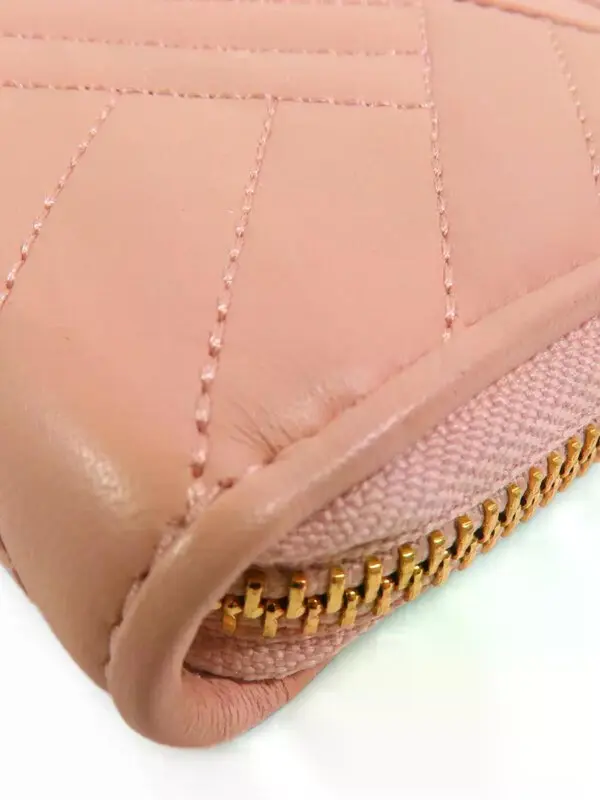 Tory Burch Quilted Leather Wallet - Pink