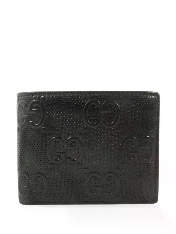Gucci Gg Embossed Bifold Wallet - Black