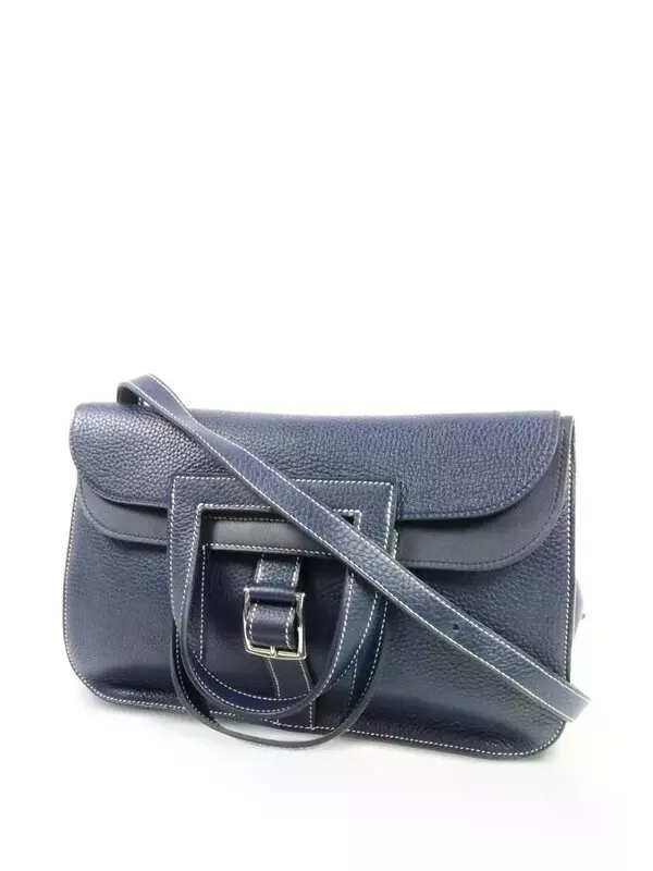 Hermès Halzan 31 Shoulder Bag - Blue