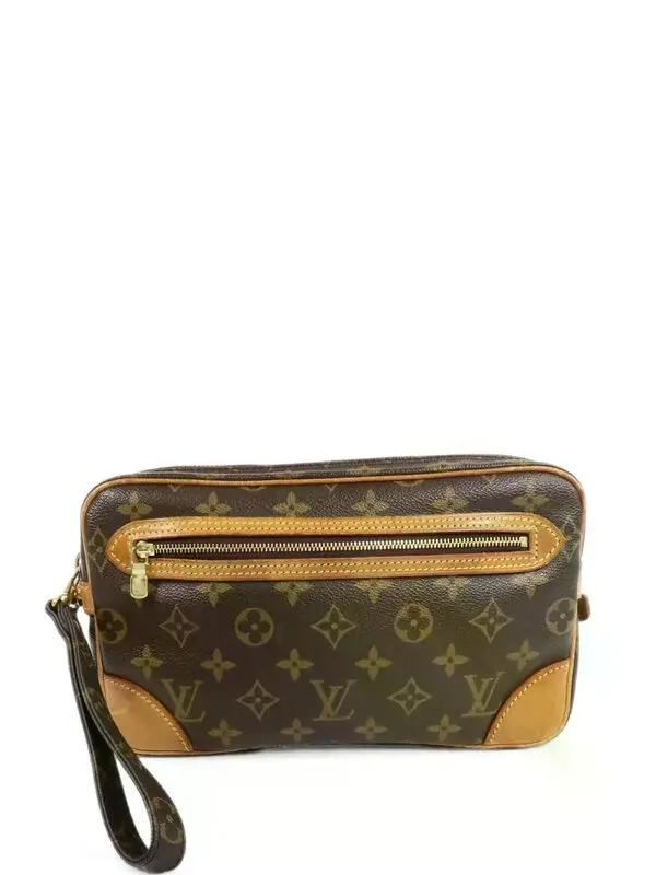 LOUIS VUITTON Gm Marly Dragonne Monogram Clutch Bag