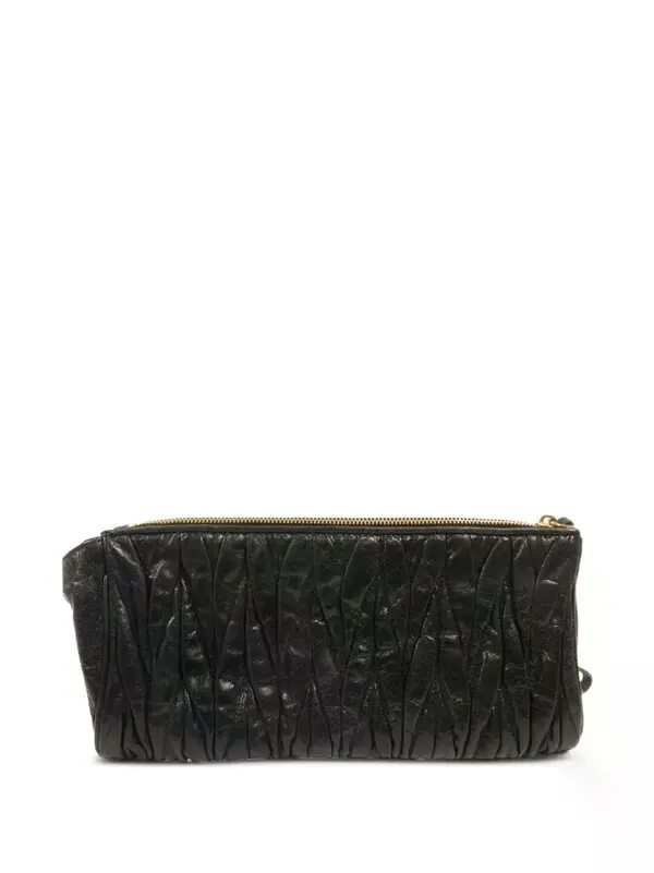 Miu Miu Matelassé Leather Clutch Bag