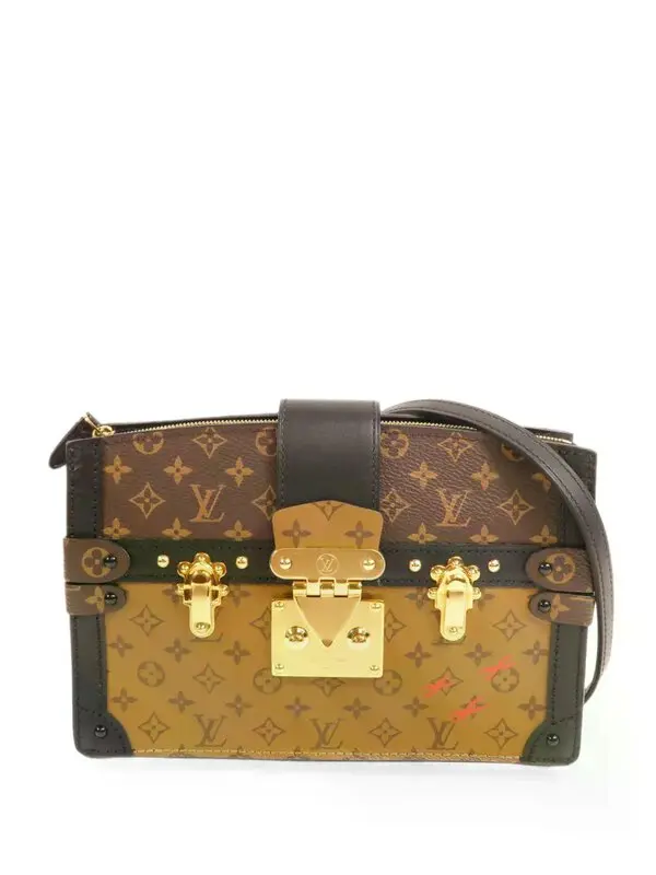 LOUIS VUITTON Monogram Trunk Clutch Bag - Brown