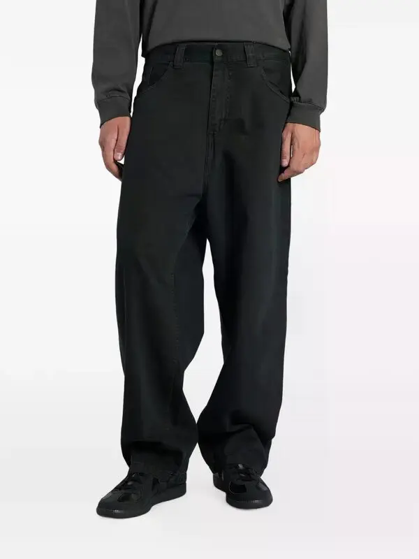 Carhartt Work In Progress Logo-patch Wide-leg Jeans