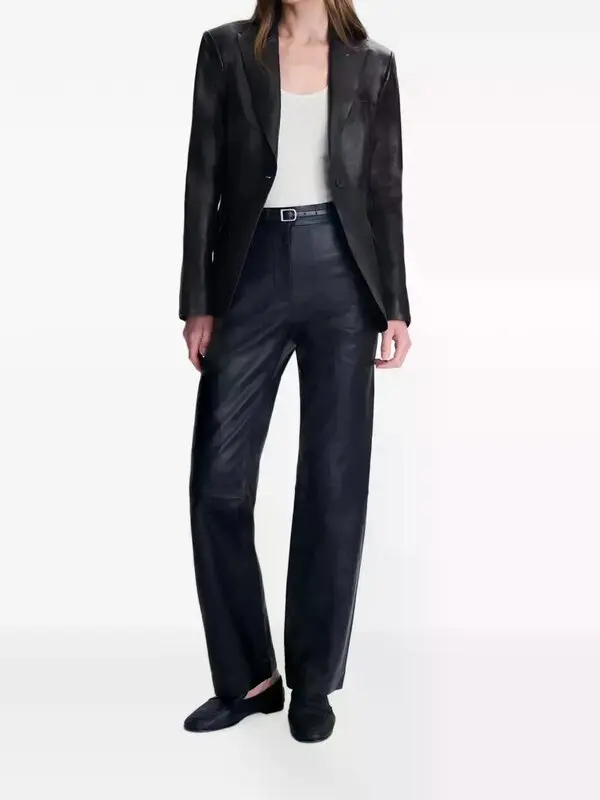 Simkhai Iressa Leather Blazer - Black